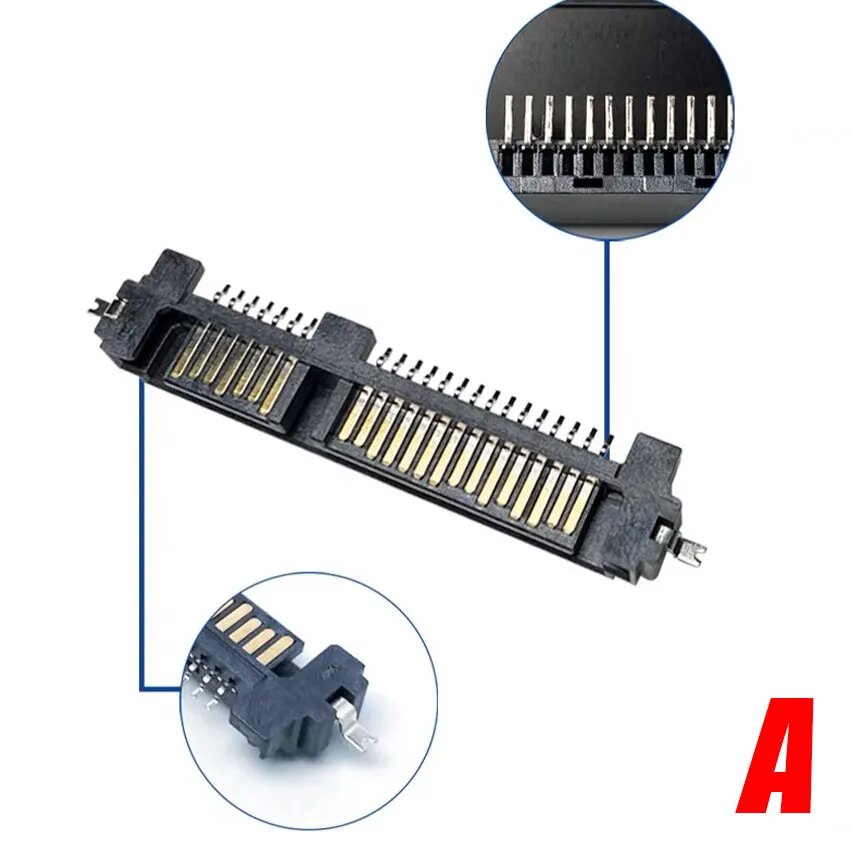 Разъем SATA SSD сиденье JCD 7+15P A