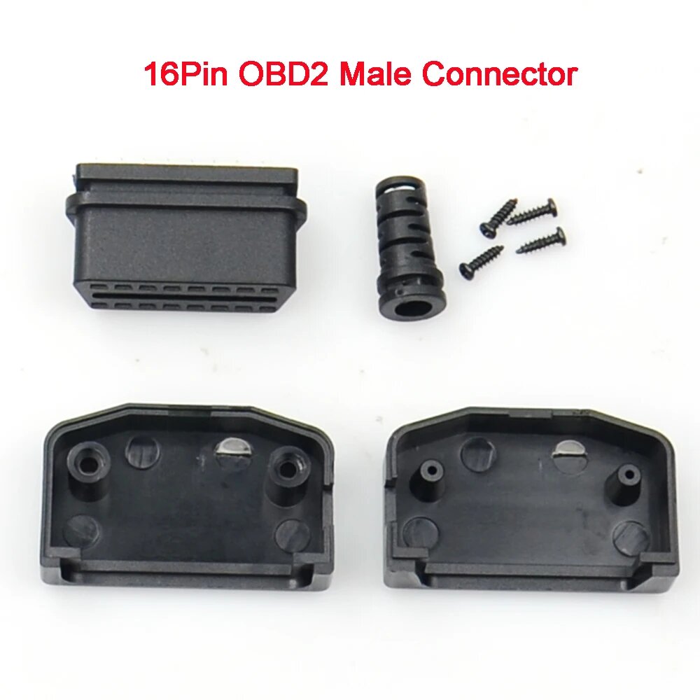 Универсальный разъем OBD2 16-контактный адаптер eobd2 obdii, гнездовой разъем с винтами, штекер 16-контактный j202 obd2 obd2 male