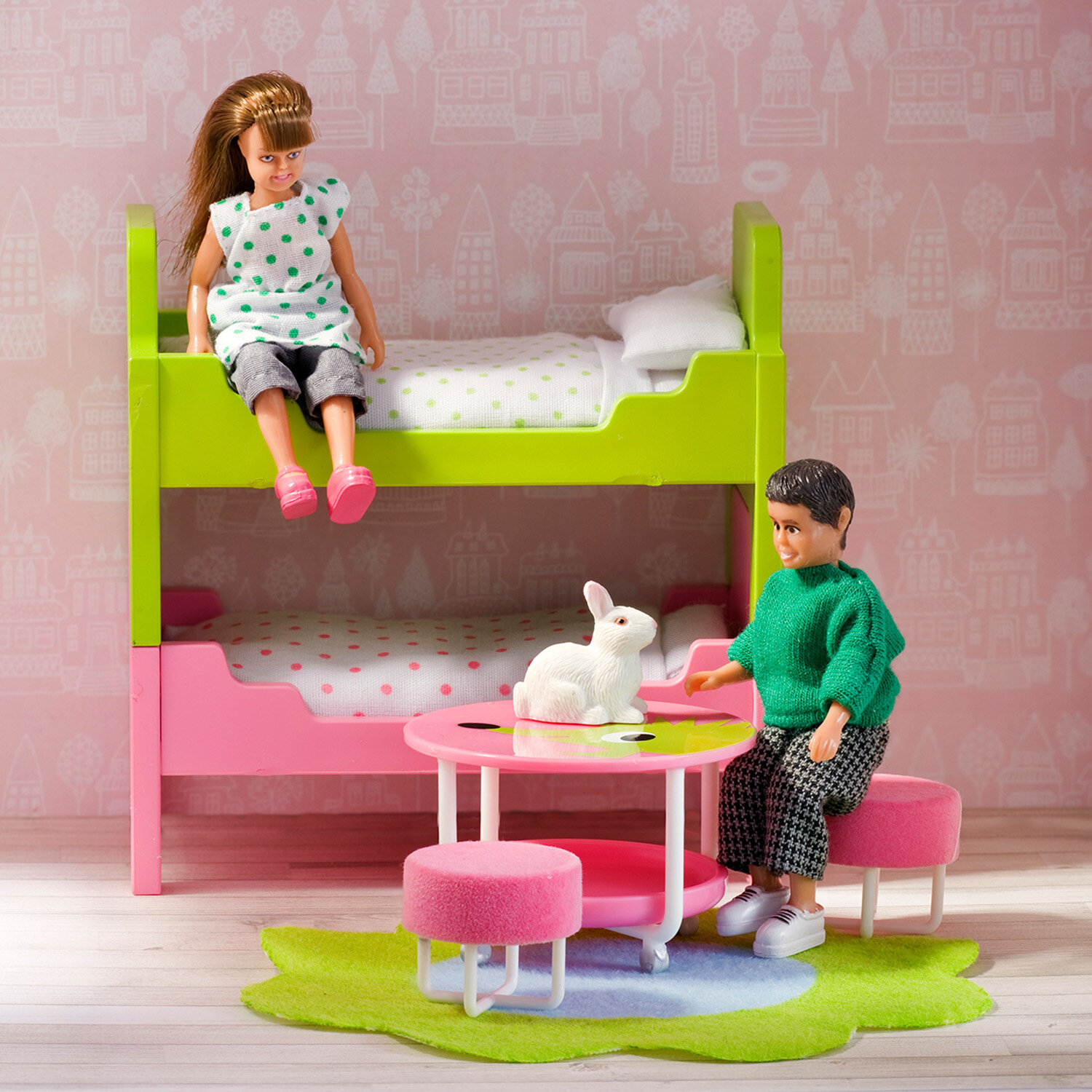 Мебель для кукольного домика Lundby Смоланд Детская с 2 кроватями, LB_60209700