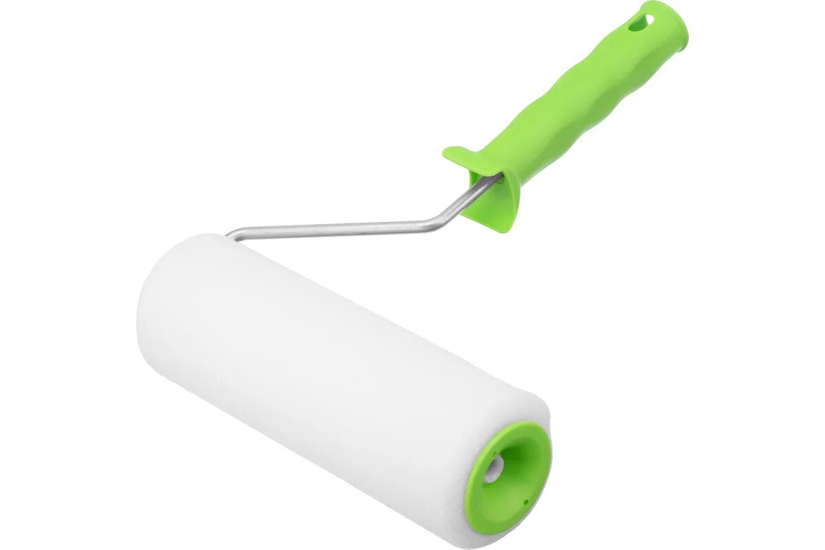 СИБРТЕХ валик поролон с ручкой 200 мм, D-48 мм, код 80103, для окраски стен и потолков