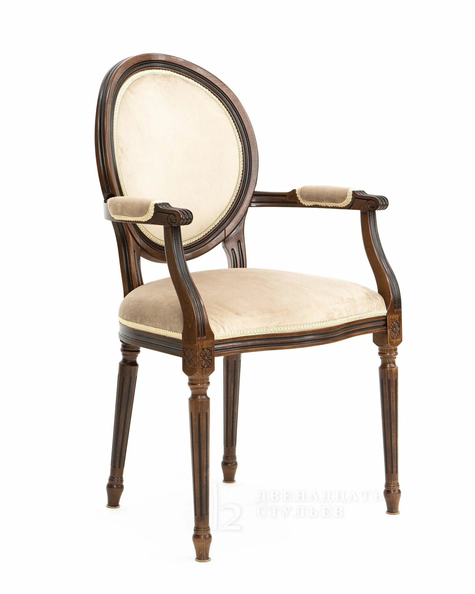 Стул кресло Медальон в монотонной ткани