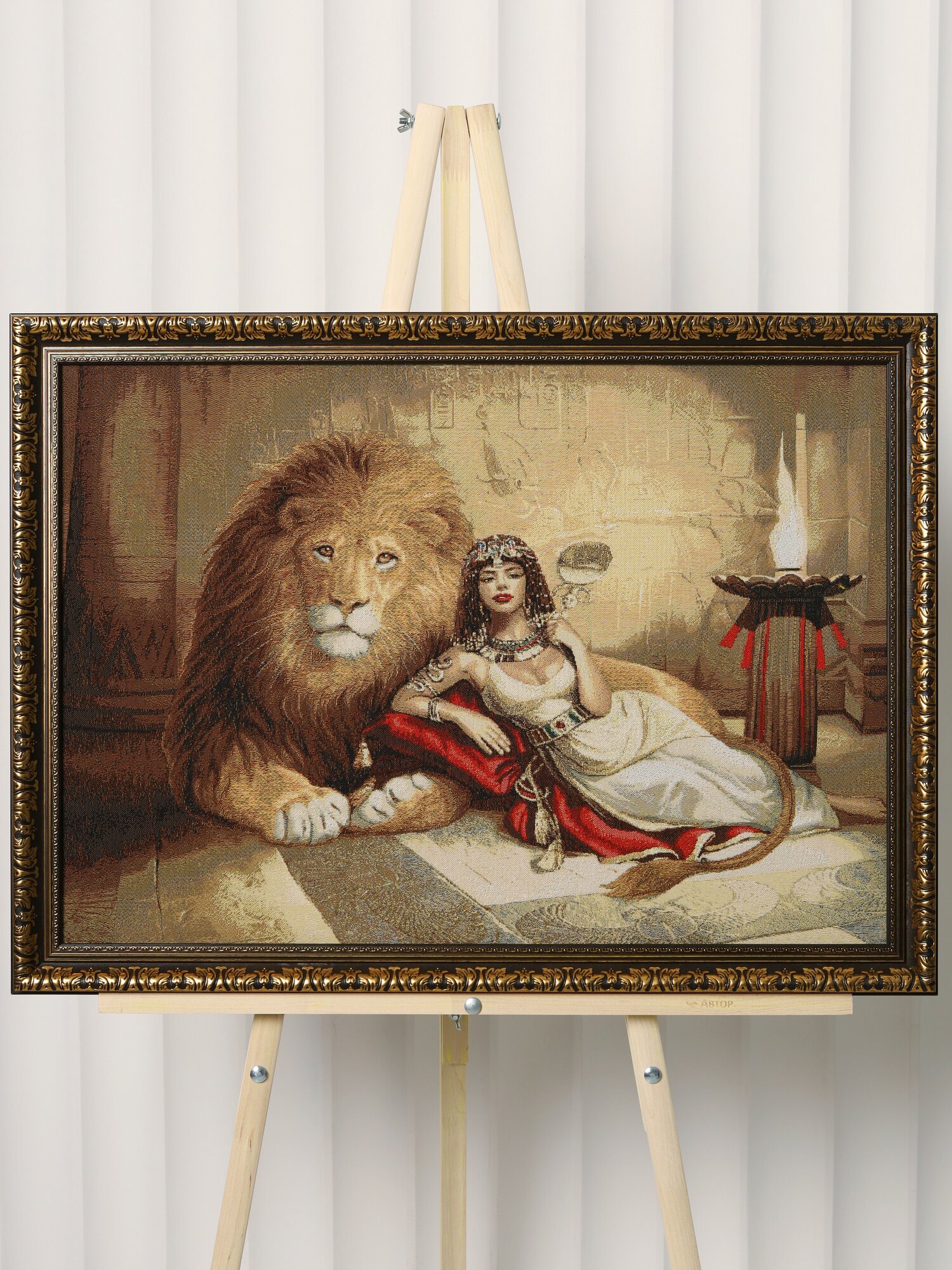 Картина на стену Магазин гобеленов "Клеопатра-2" 55*75 гобеленовая, гобелен, интерьерная