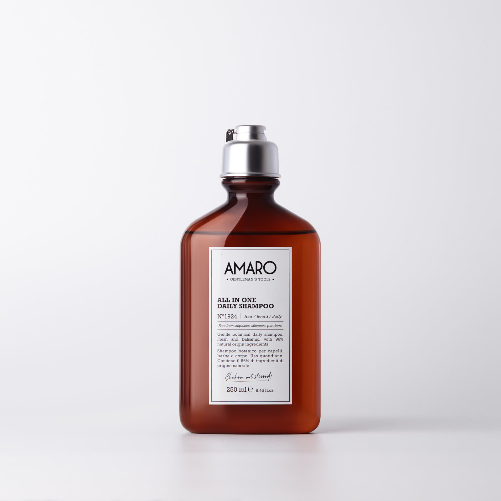 FarmaVitа Шампунь растительный для всех типов волос All In One Daily Shampoo Amaro, 250 мл