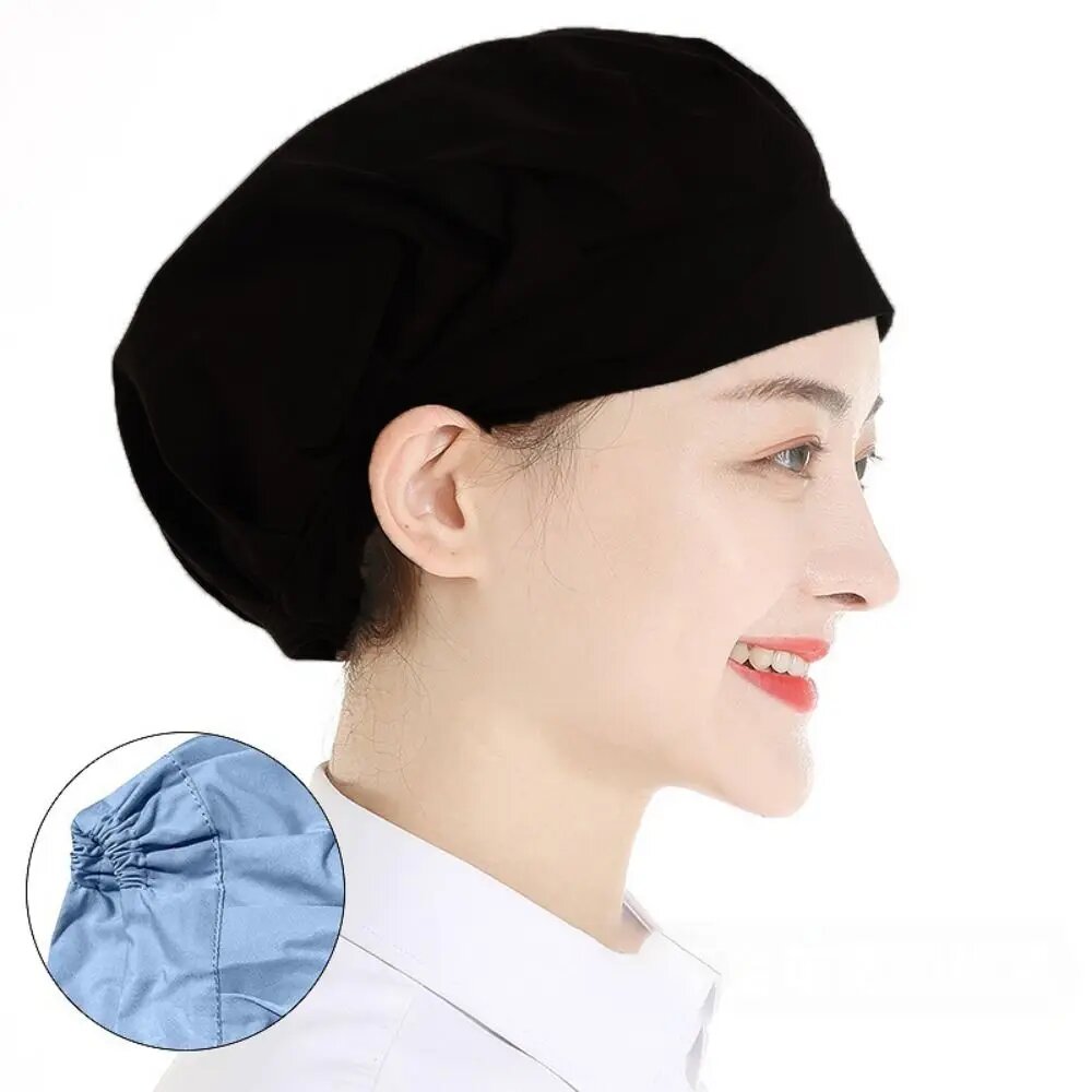Черная кепка шеф-повара для кухни, Color: B-black