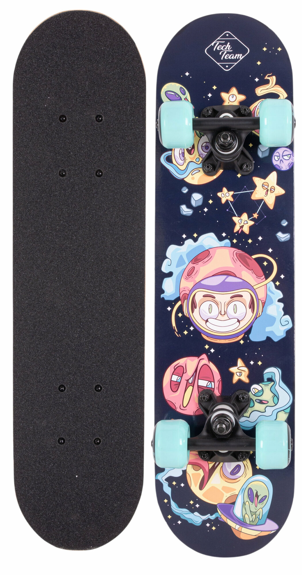 Скейтборд для детей Tech Team "Profi", 24x6, от 4 лет - Cosmo