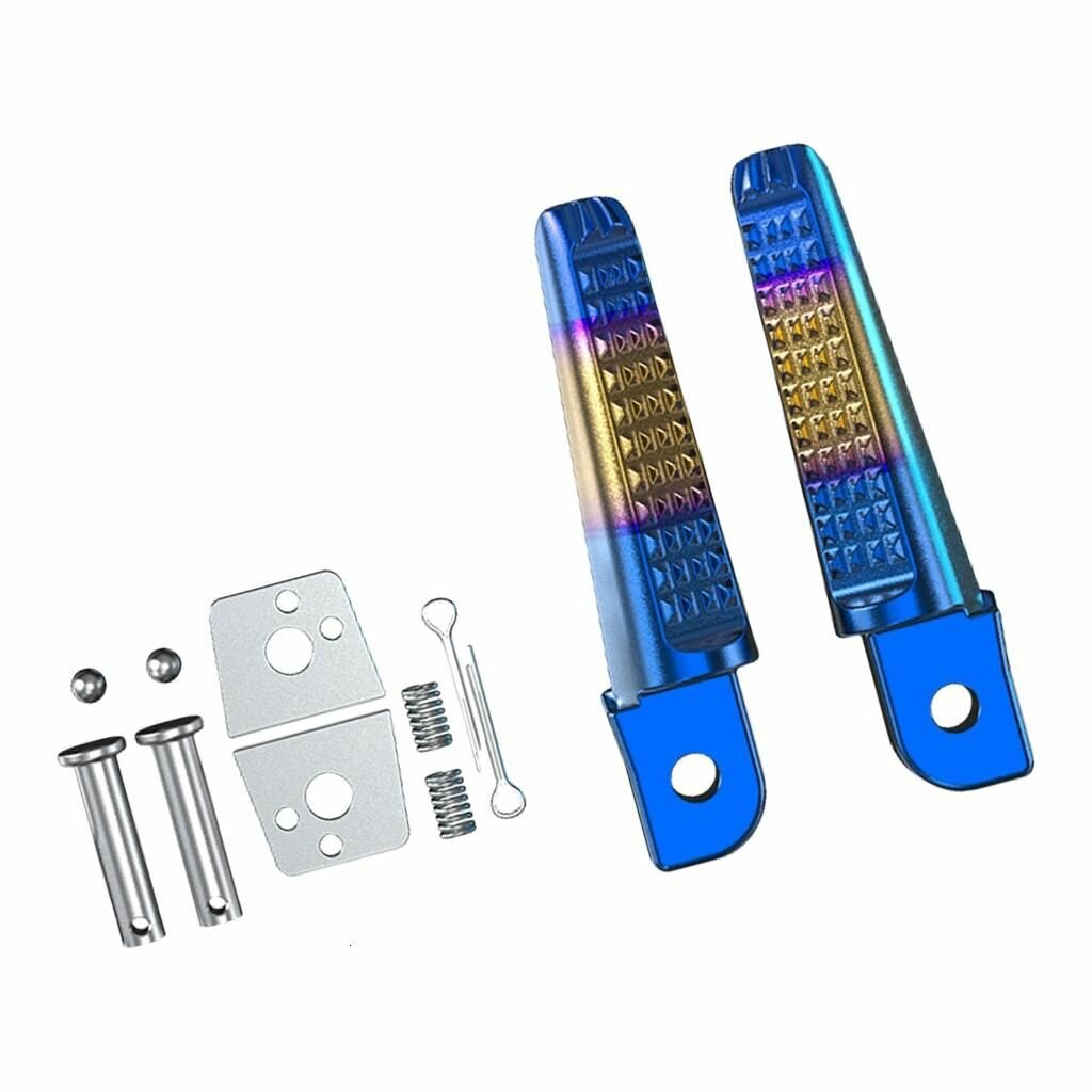 1 парные алюминиевые аксессуары для поддержки мотоциклов задние опоры, Голубое золото