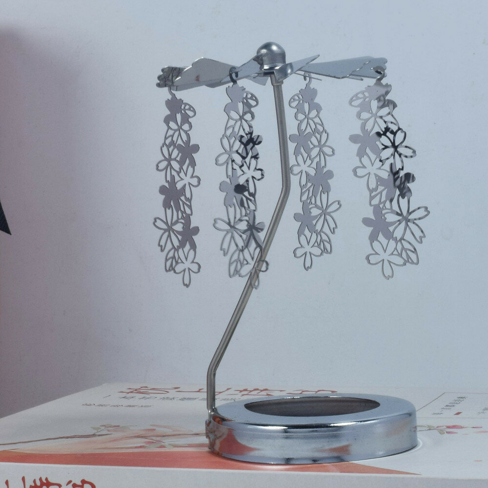 Романтическая ароматическая стеклянная чашка-карусель с оригинальной крышкой, вращающийся подсвечник в виде фонаря.