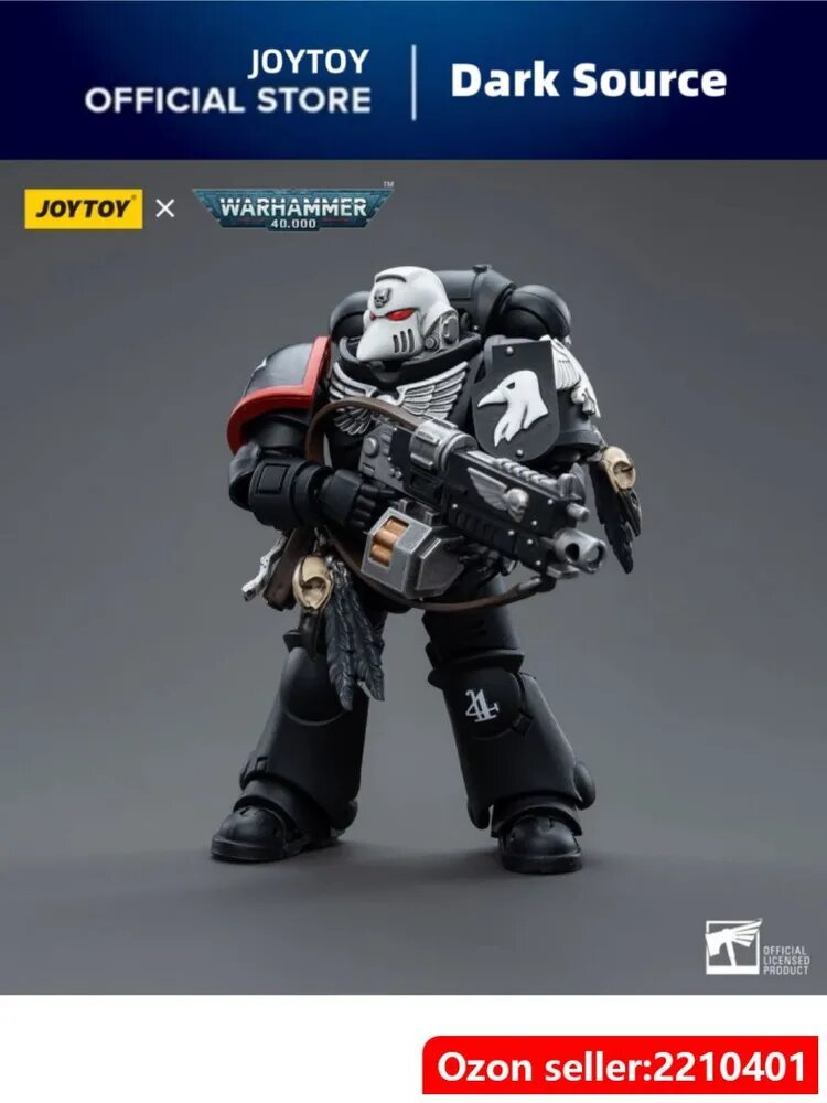 Игрушечные фигурки-украшения. JOYTOY Warhammer 40K 1/18 Raven Guard Intercessors Sergeant Rychas