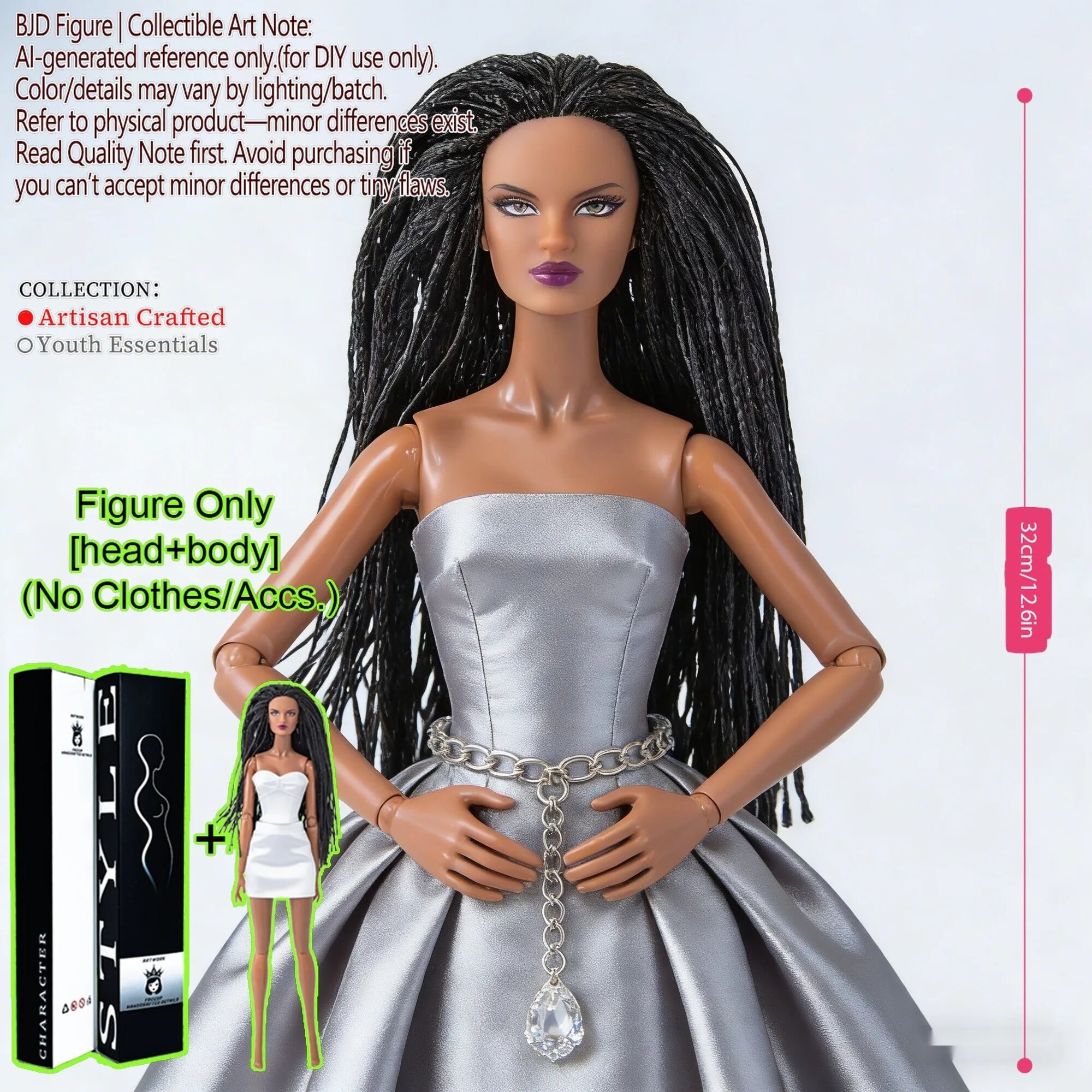 Коллекционная шарнирная кукла BJD 12,6 дюймов SuperModel