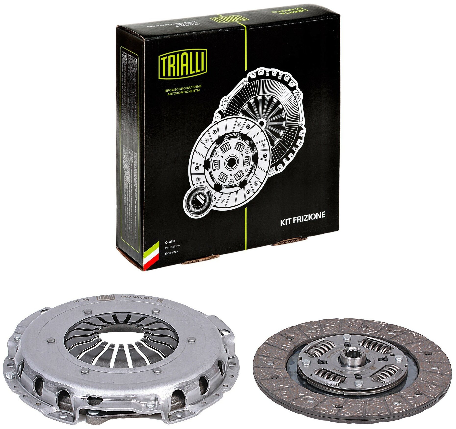 Сцепление в сборе OPEL Corsa D 1.2i (кмп. без муфты) (TRIALLI)