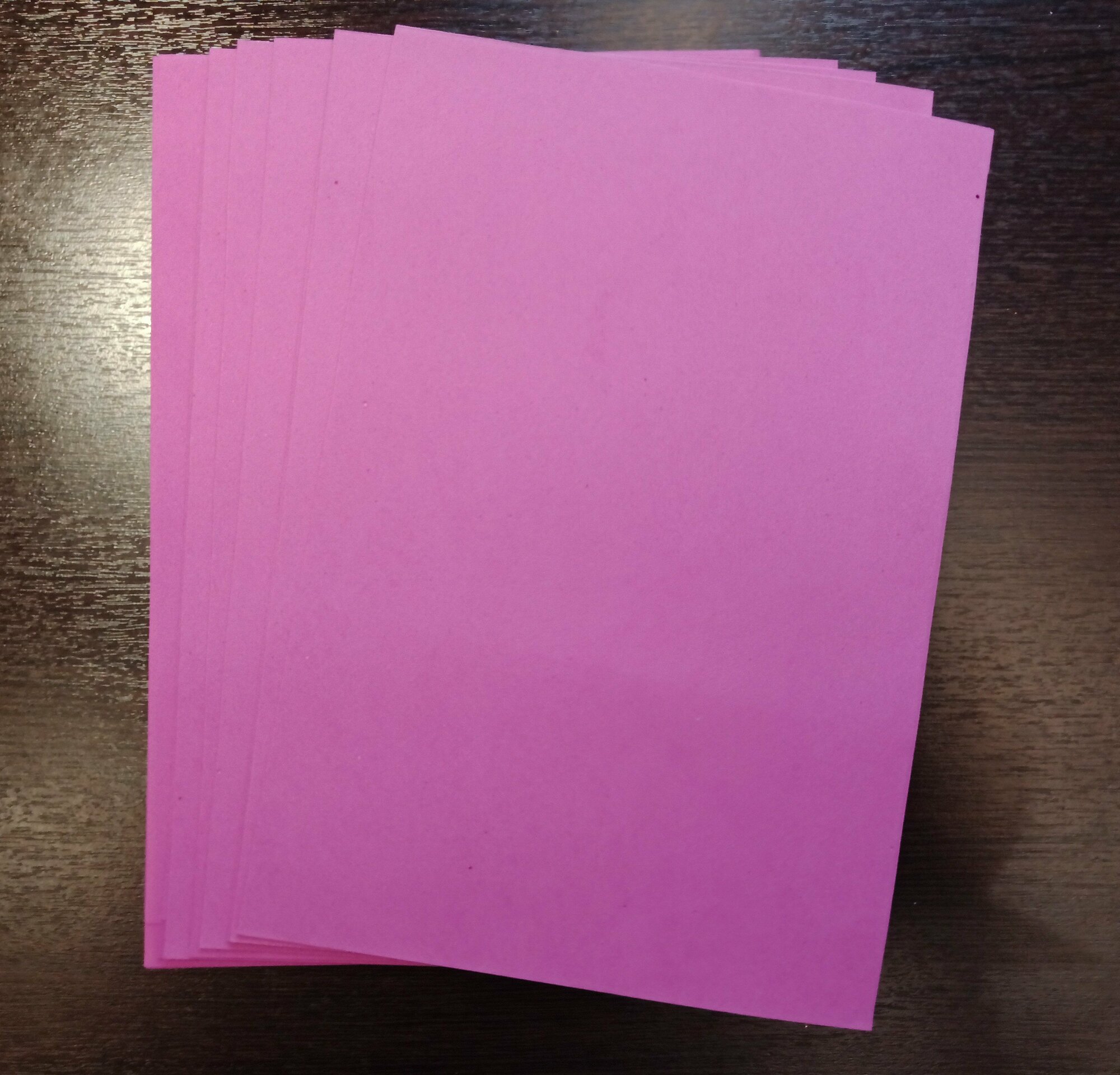 Фоамиран матовый 20х30, 1 мм, 10 листов, ярко-розовый