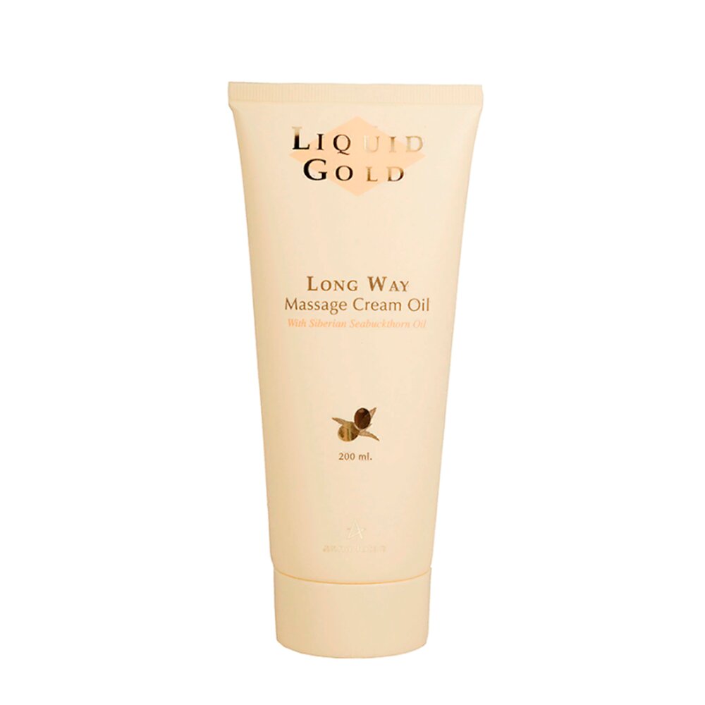 Крем-масло для массажа Золотое / Long Way Massage Cream-Oil LIQUID GOLD 200 мл