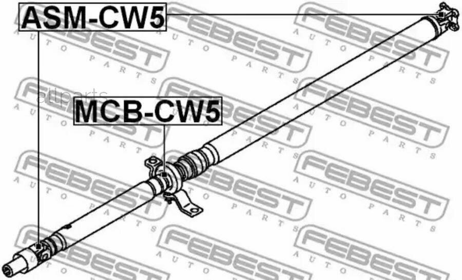 FEBEST ASM-CW5 Крестовина карданного вала 22x57 mitsubishi outlander cw# 2006-2012