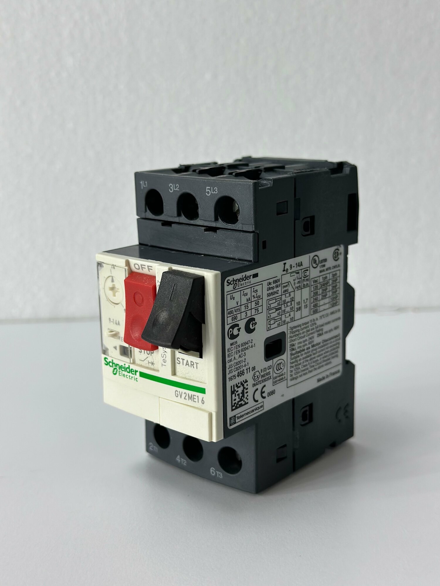 Выключатель автоматический для защиты двигателя 9-14А Schneider Electric GV2ME16