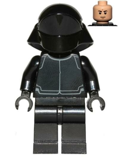 Минифигурка Lego sw0671 First Order Crew Member (Fleet Engineer / Gunner) - Light Nougat Head