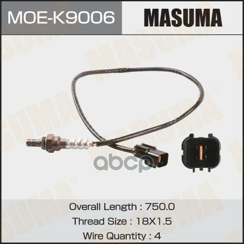 Датчик кислородный MASUMA HYUNDAI SONATA NF KIA MAGENTIS II / THETA BETA2 (перед Masuma арт. MOEK9006