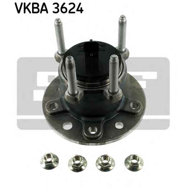 SKF VKBA3624 (0197510 / 050169B / 088VKBA3624) ступица колеса fiat: croma 05-, opel: signum 03-, vectra c 02-, vectra c gts 02-, vectra c