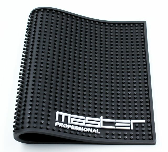 Коврик резиновый Master Professional. Коврик барбера. Коврик для инструментов парикмахера. Размер 30х45 см