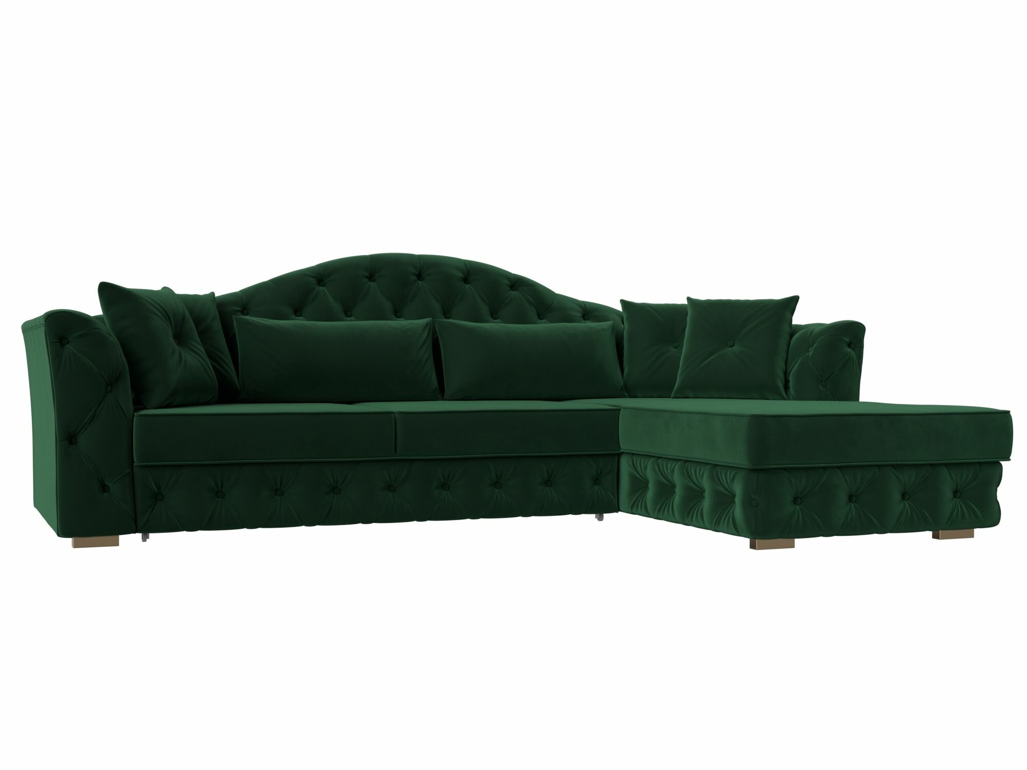 Диван угловой Артис правый угол, Велюр, Модель 121584