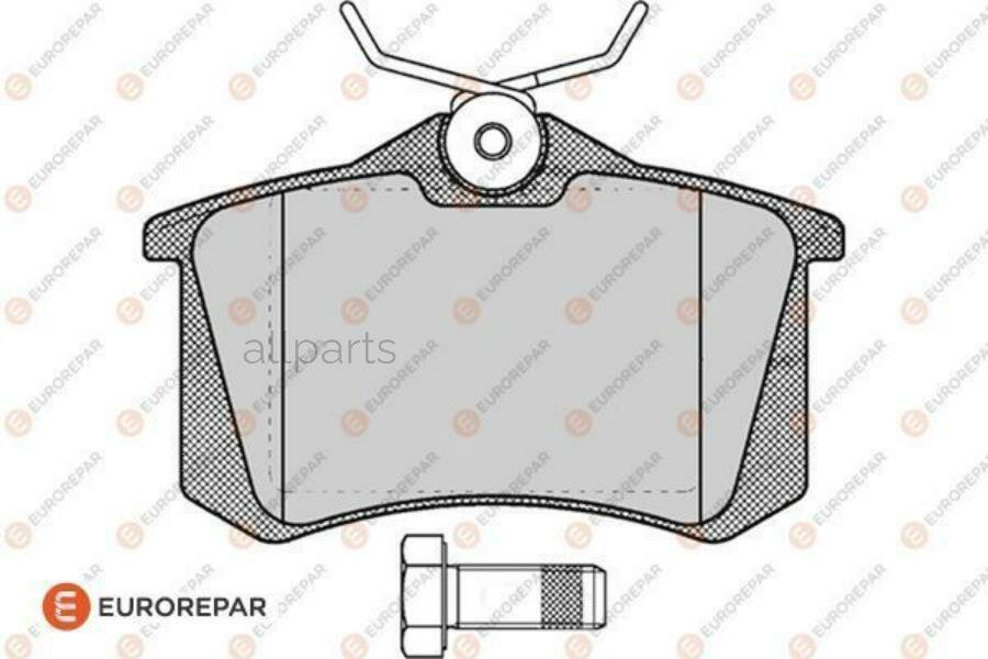 EUROREPAR 1617250480 Колодки тормозные задние дисковые к-кт