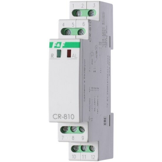 Автомат защиты электродвигателей F&f CR-810 для защиты электродвигателей от перегрева, EA05.002.001