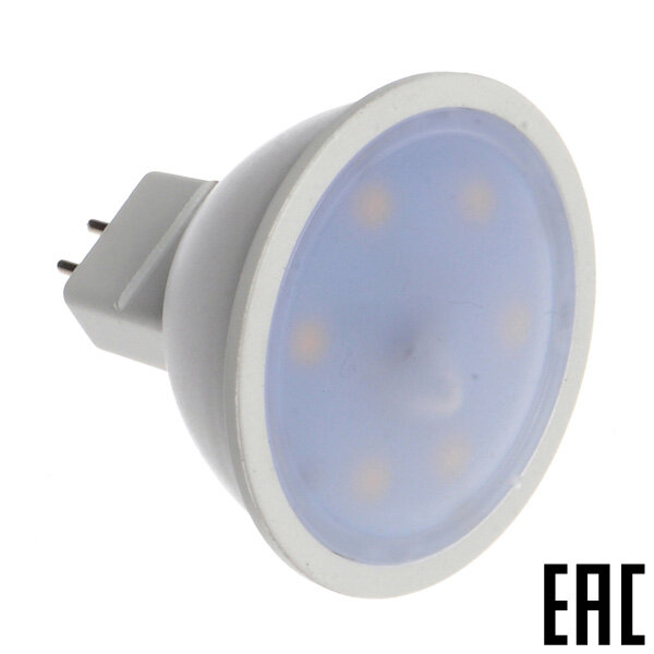 Лампа 5Вт LED5-S108/830/GU5.3 220В 3000К светодиодная типа MR16 тёплый белый свет (Camelion) (5 шт. в комплекте)