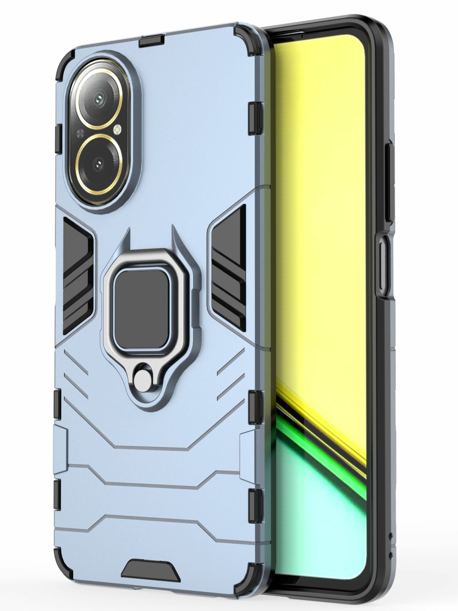 Чехол противоударный для Realme C67 4G / Реалми С67 4G (Светло-синий)