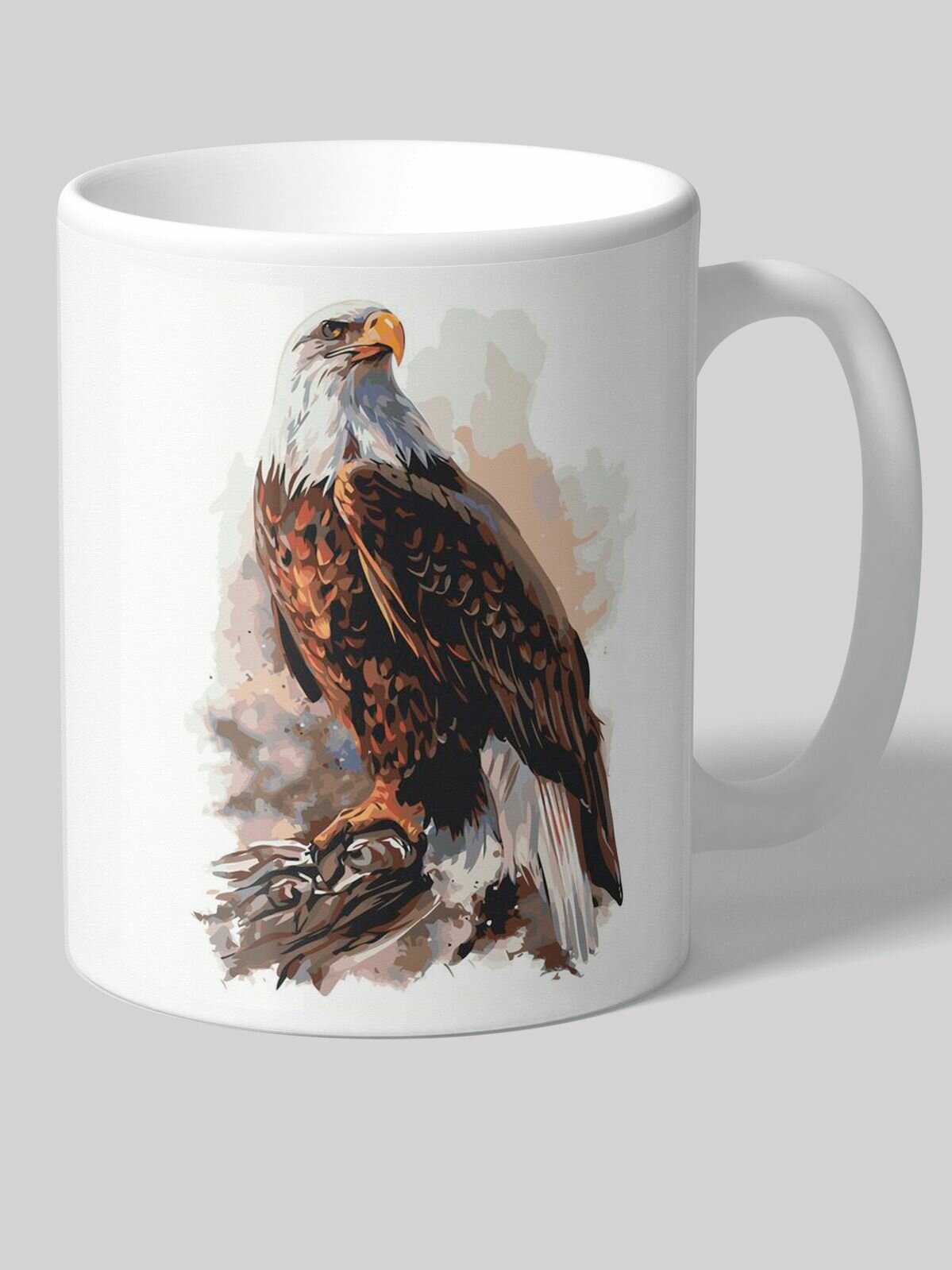 Кружка cooperative.moscow " Орел " (кружка с Орлом , Орел , с Орлом , с изображением Орла , кружка с птицей , птица, с изображением птицы, кружка птица, питомец, подарок с любовью, кружка с питомцем) , 330 мл, 1 шт