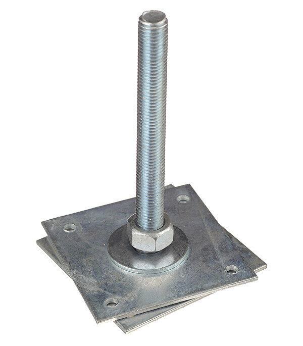 Анкер регулировочный оцинкованный М20 h200 120х120х4 мм 41462