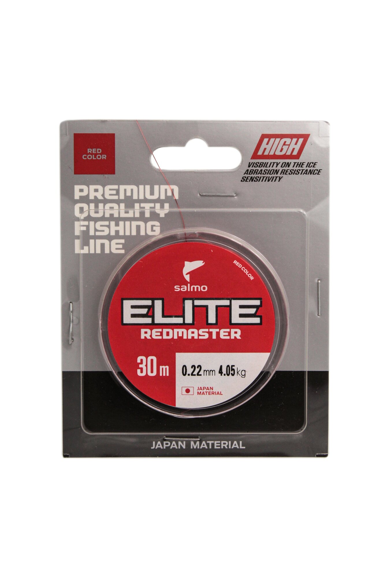 Salmo Ice Elite Redmaster леска 30 м, диаметр 0,22 мм для зимней рыбалки и спиннинга