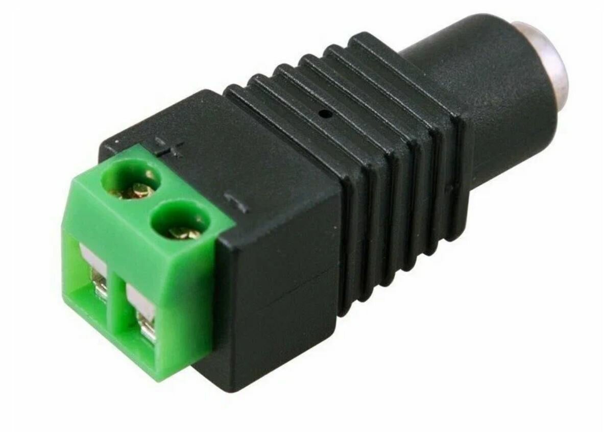 Разъем питания гнездо 2.1х5.5 с клеммной колодкой для камер видеонаблюдения, комплект 2 шт.