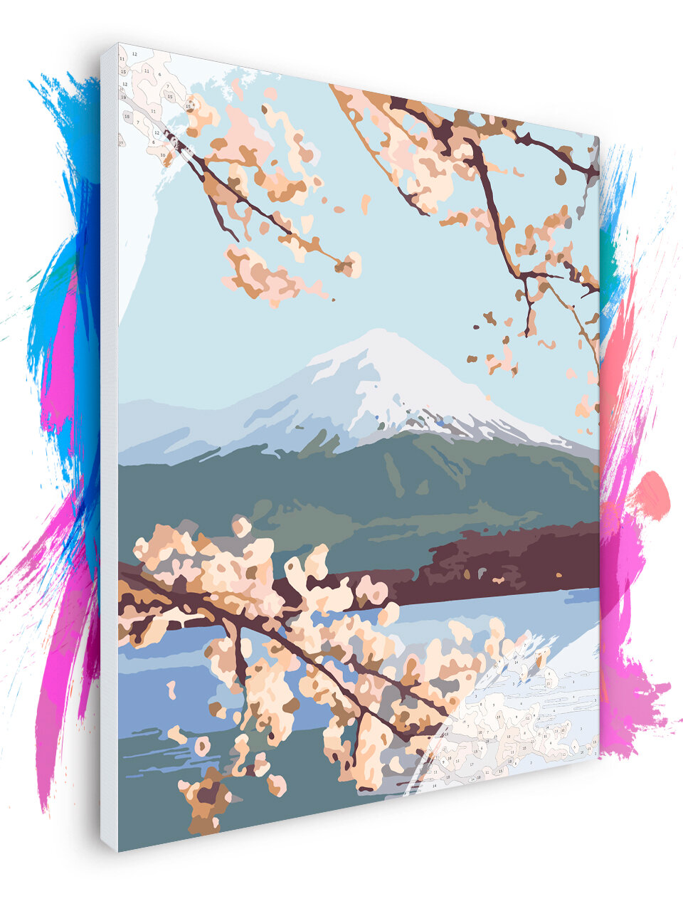 Картина по номерам на холсте Гора Фудзи, 30 х 40 см