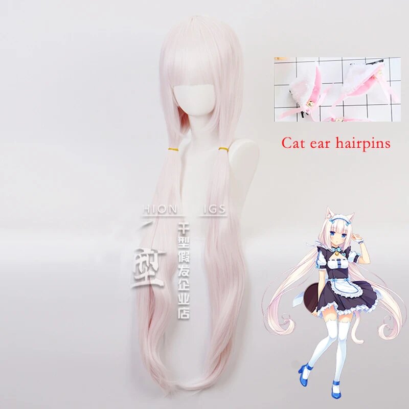 Костюм горничной Vanilla Nekopara L, wig with hairpins