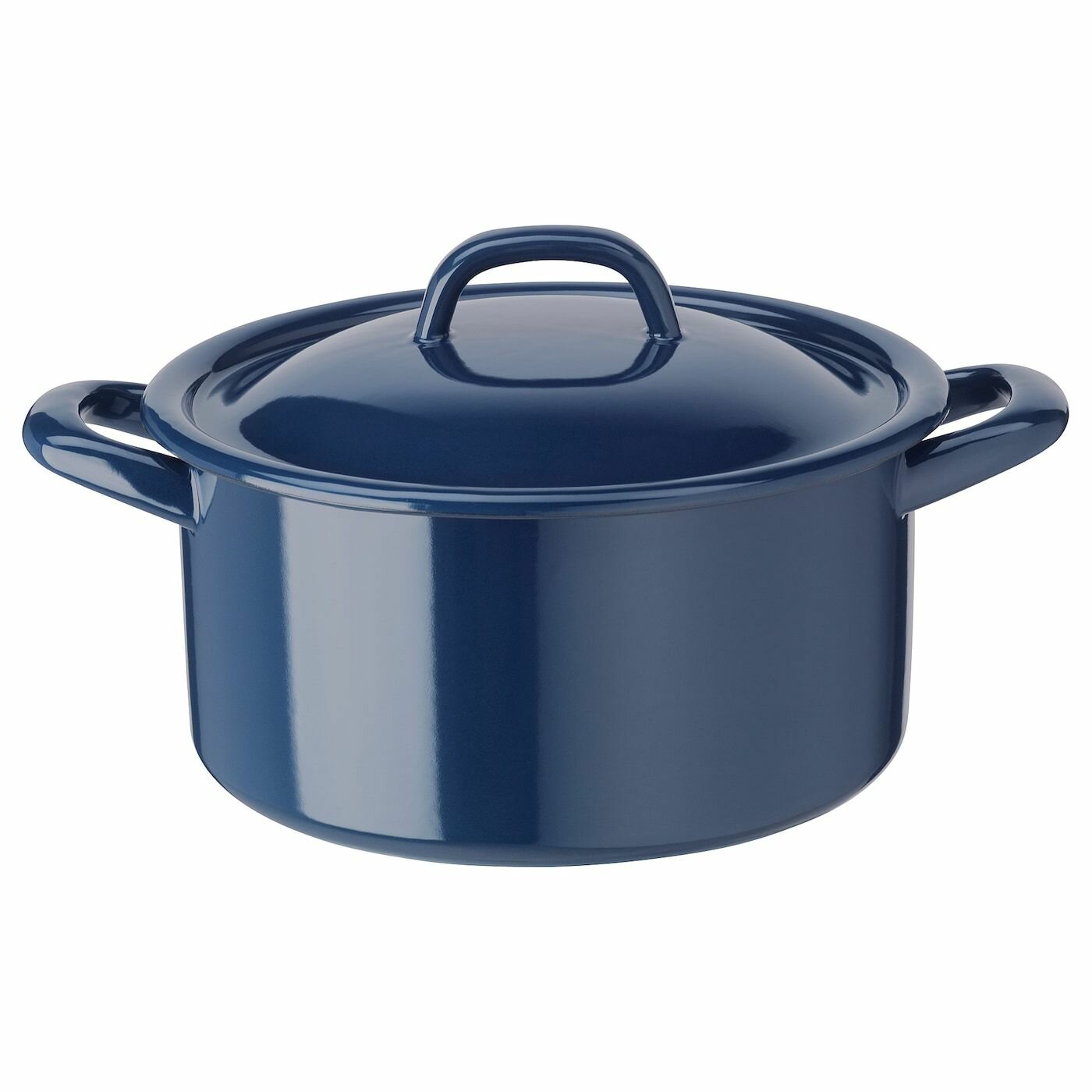 VARDAGEN Кастрюля с крышкой IKEA, эмалированная сталь, 3 л (80391127)