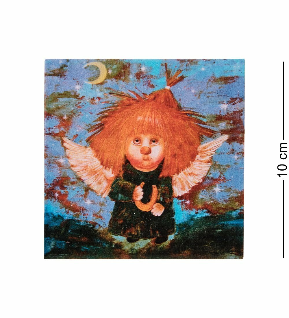 Магнит 'Ангел дарящий удачу' 10х10