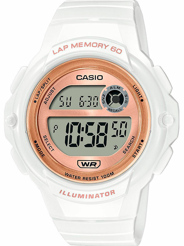 Наручные часы CASIO Collection, белый, серый, золотой — фото 1