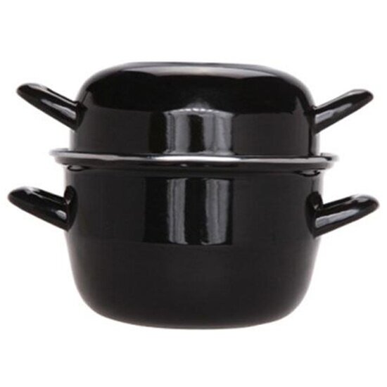 Кастрюля Cosy & Trendy для мидий Mussel Pots 1,7 л, черная, нержавеющая сталь