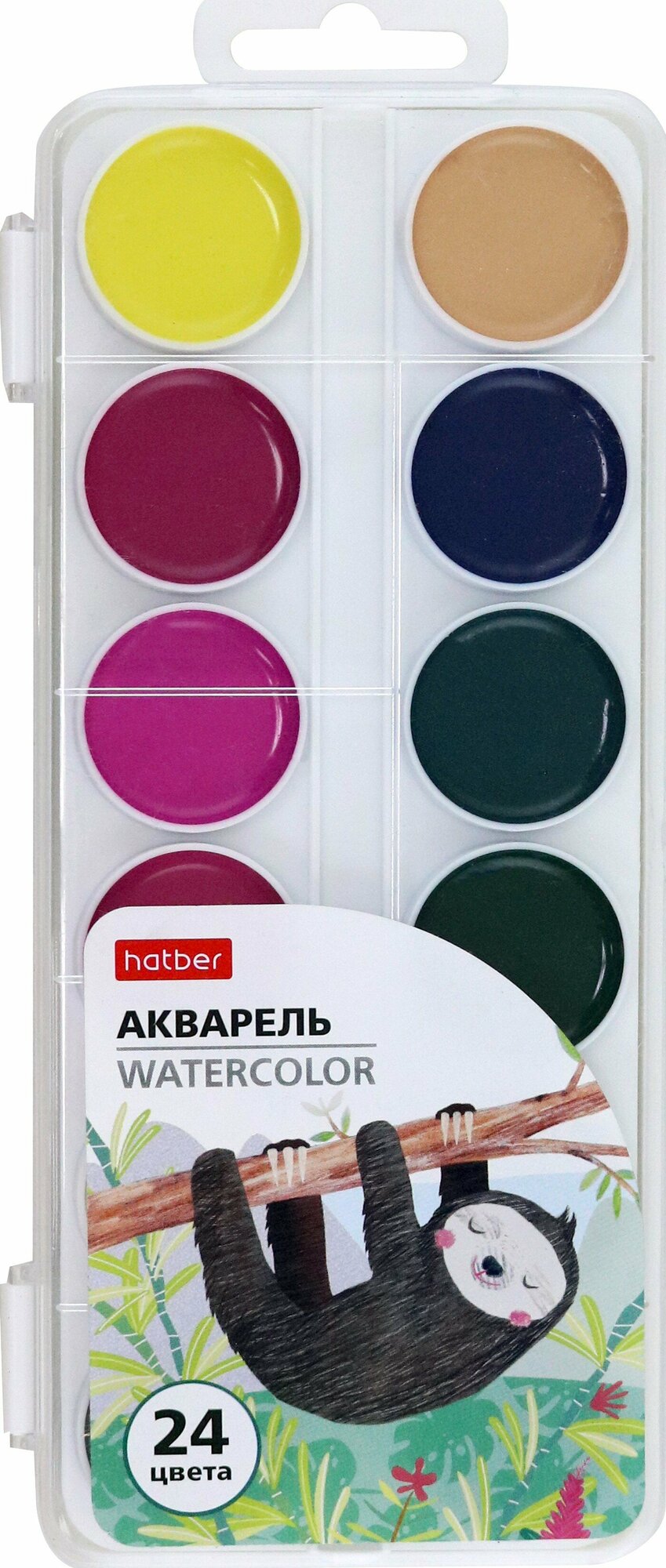 Акварель медовая полусухая Colora, 24 цвета