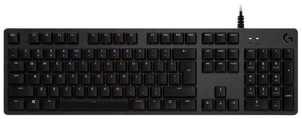Игровая клавиатура Logitech G G512 Carbon Logitech GX Red, черный, русская