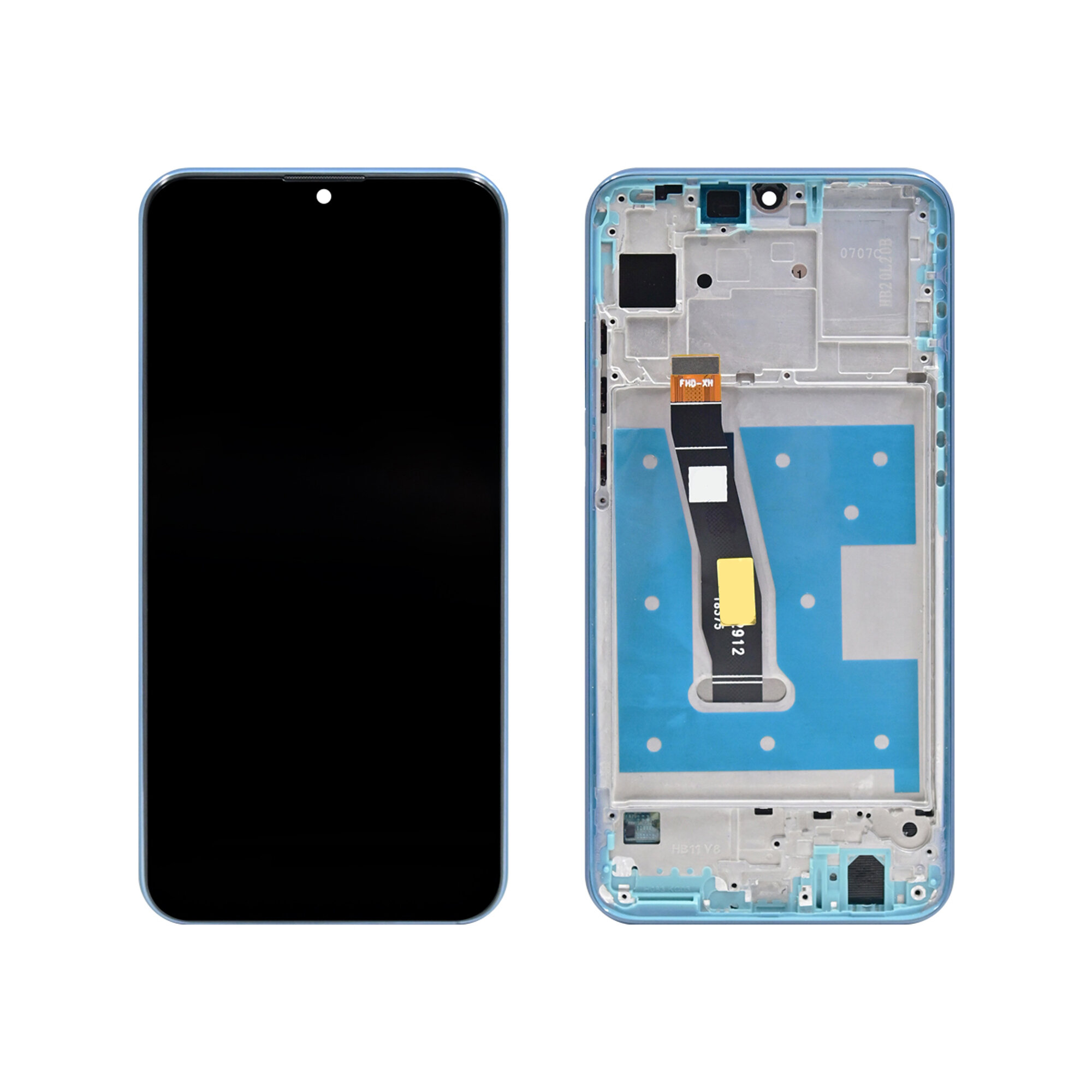 Дисплей (экран) в сборе с тачскрином для Huawei Honor 10 Lite, Honor 10i, Honor 20i, Honor 20e синий с рамкой / 2340x1080