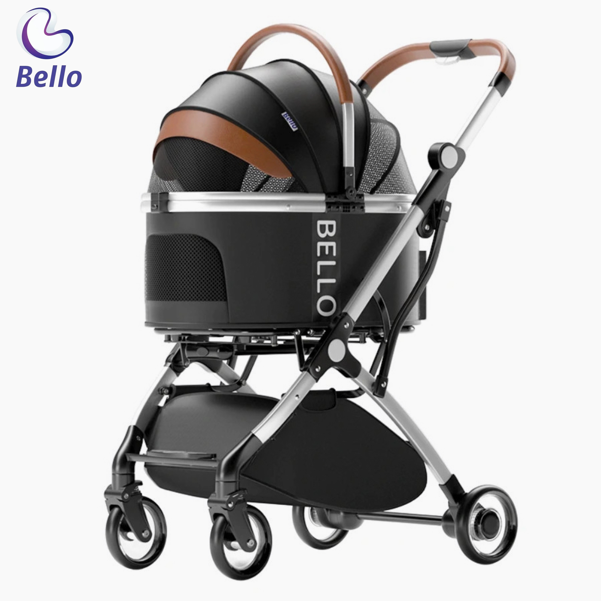 Коляска для кота Bello, съемная, нагрузка до 15 кг