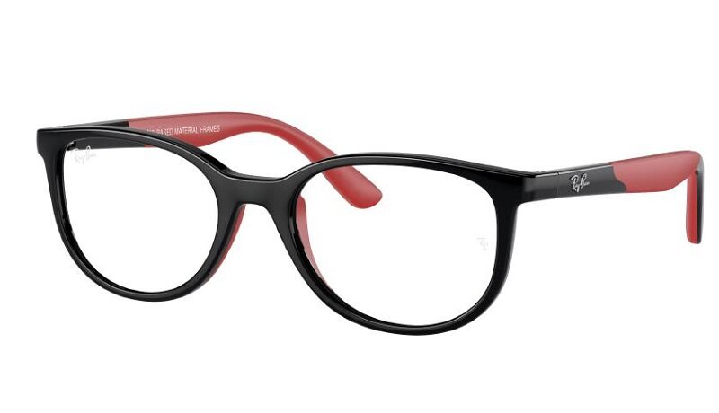 Оправа Ray-Ban "RB 1622" 3928, овальная, черная, пластик, салфетка и футляр