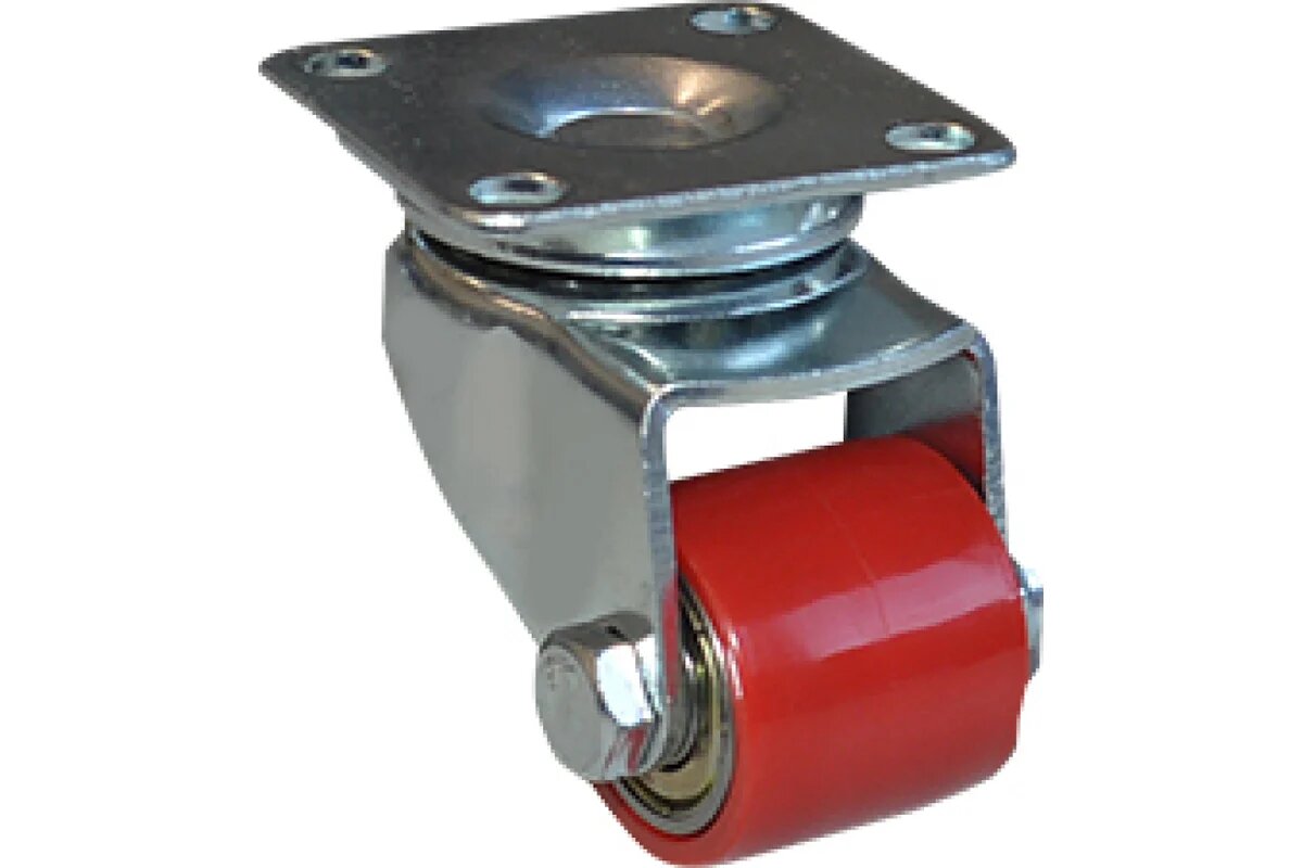 MFK-TORG Колесо полиамид поворот 27мм Красный 1123027-RED