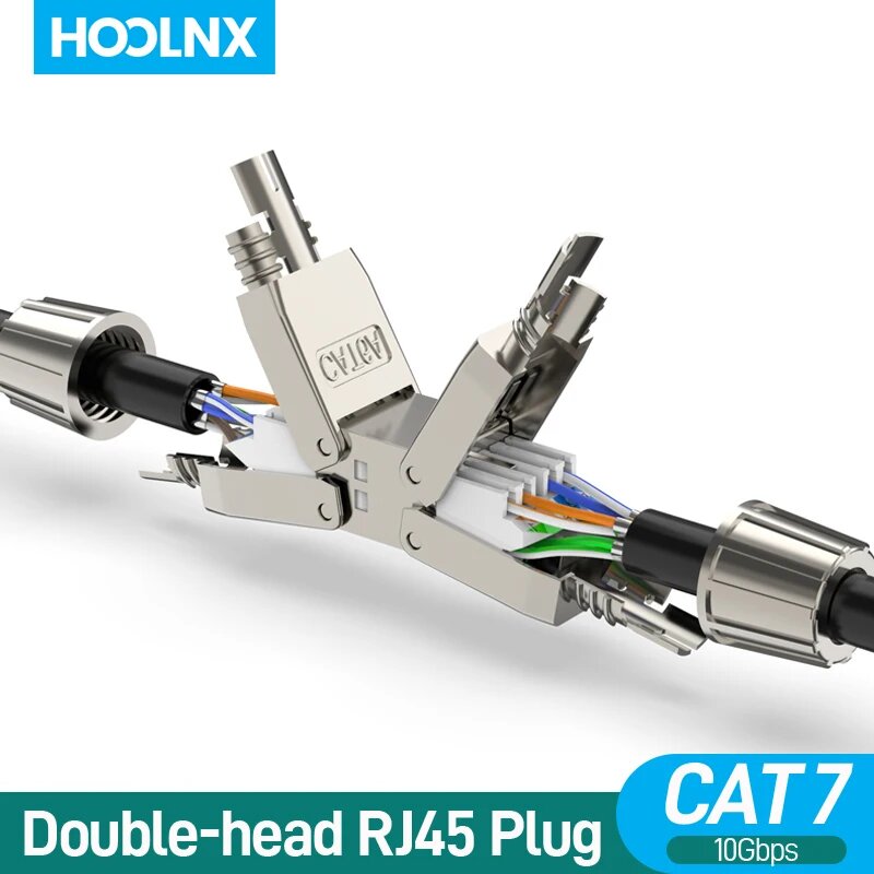 HOOLNX CAT7 Double-head RJ45 кабель 2шт