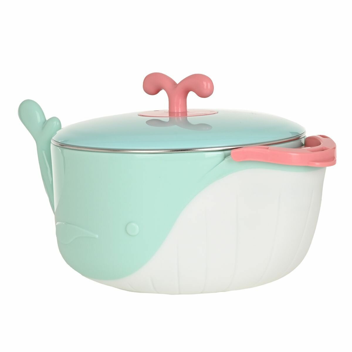 Термотарелка детская с крышкой Pituso 410 мл голубая