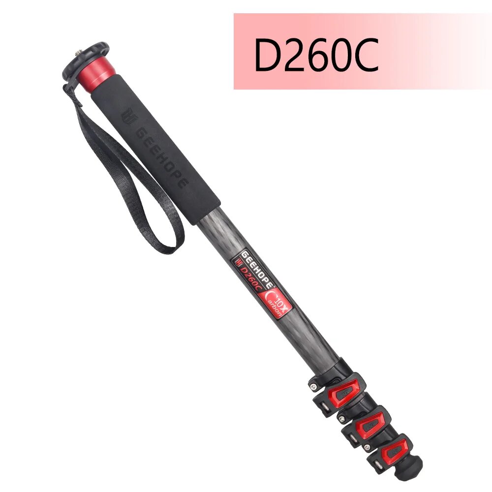 GEEHOPE D260C Углеродный монопод для камеры, Цвет: D260C