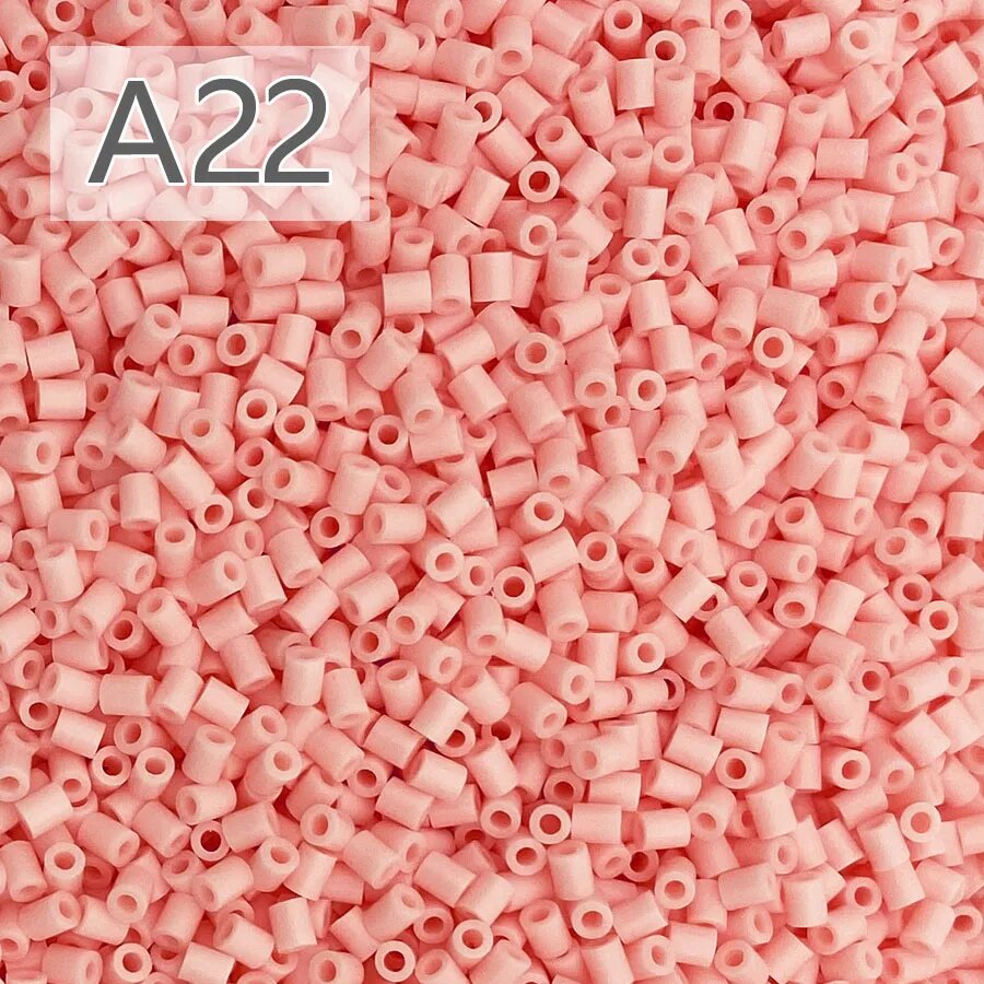 Мини-бусины Perler PUPUKOU 2,6 мм 1000 шт. Розовый, A22