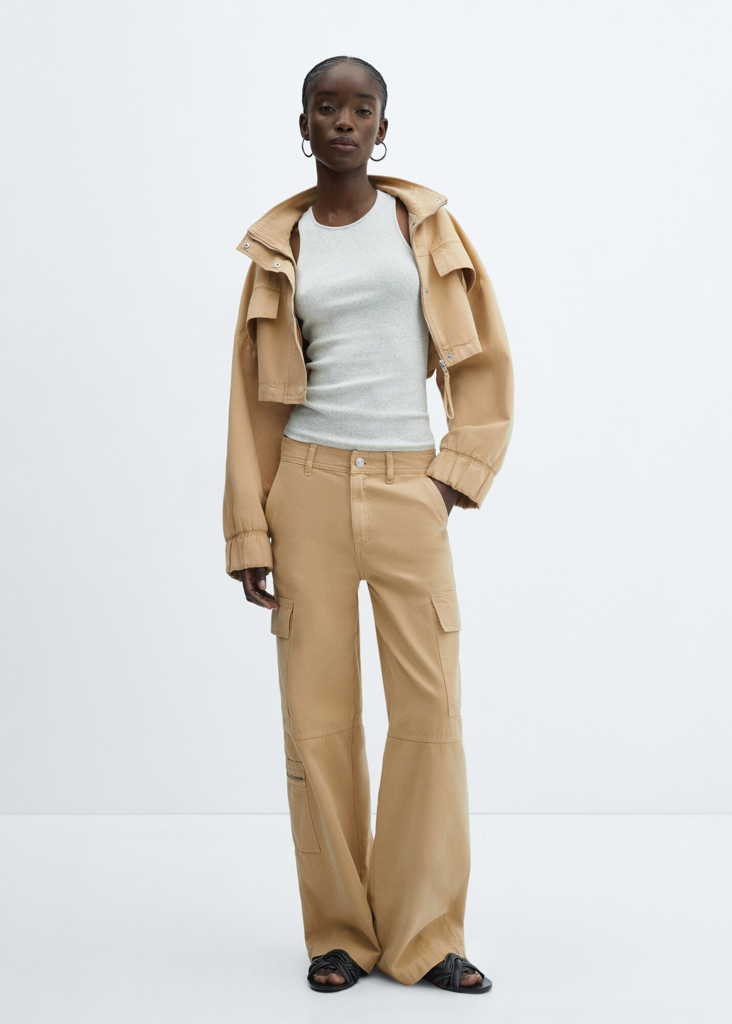 Джинсы карго 