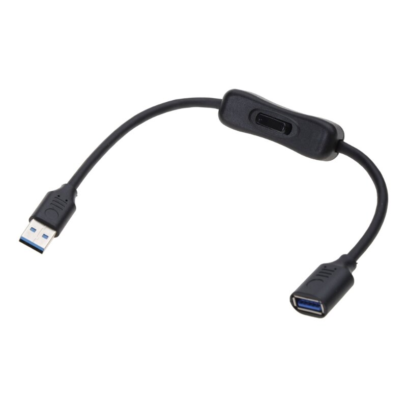 Удлинитель usb3.0 с прямой головкой и выключателем-0,3 м