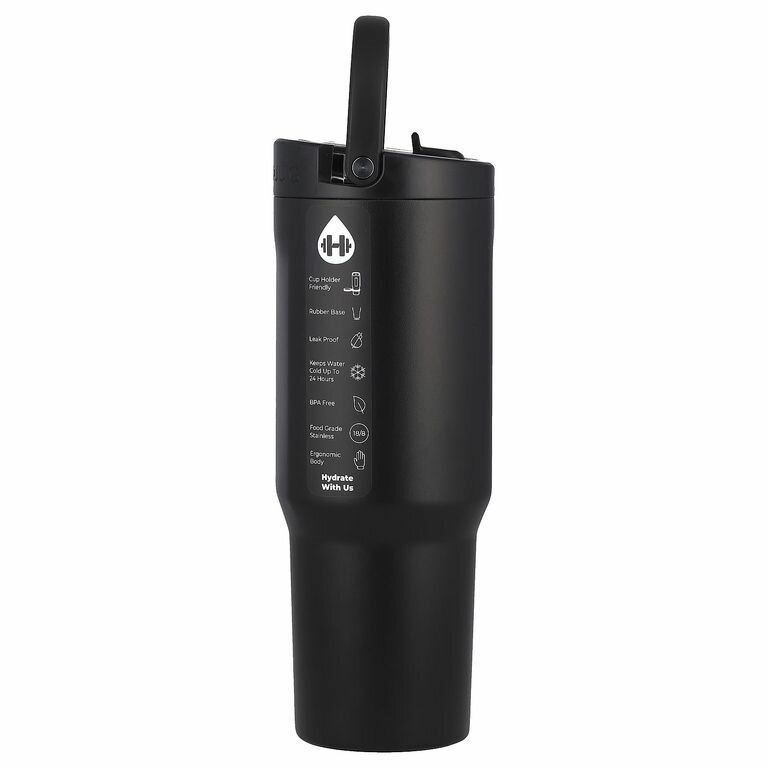 HydroJug, Sport Bottle, Спортивная бутылка, черная, 946 мл (32 унции)